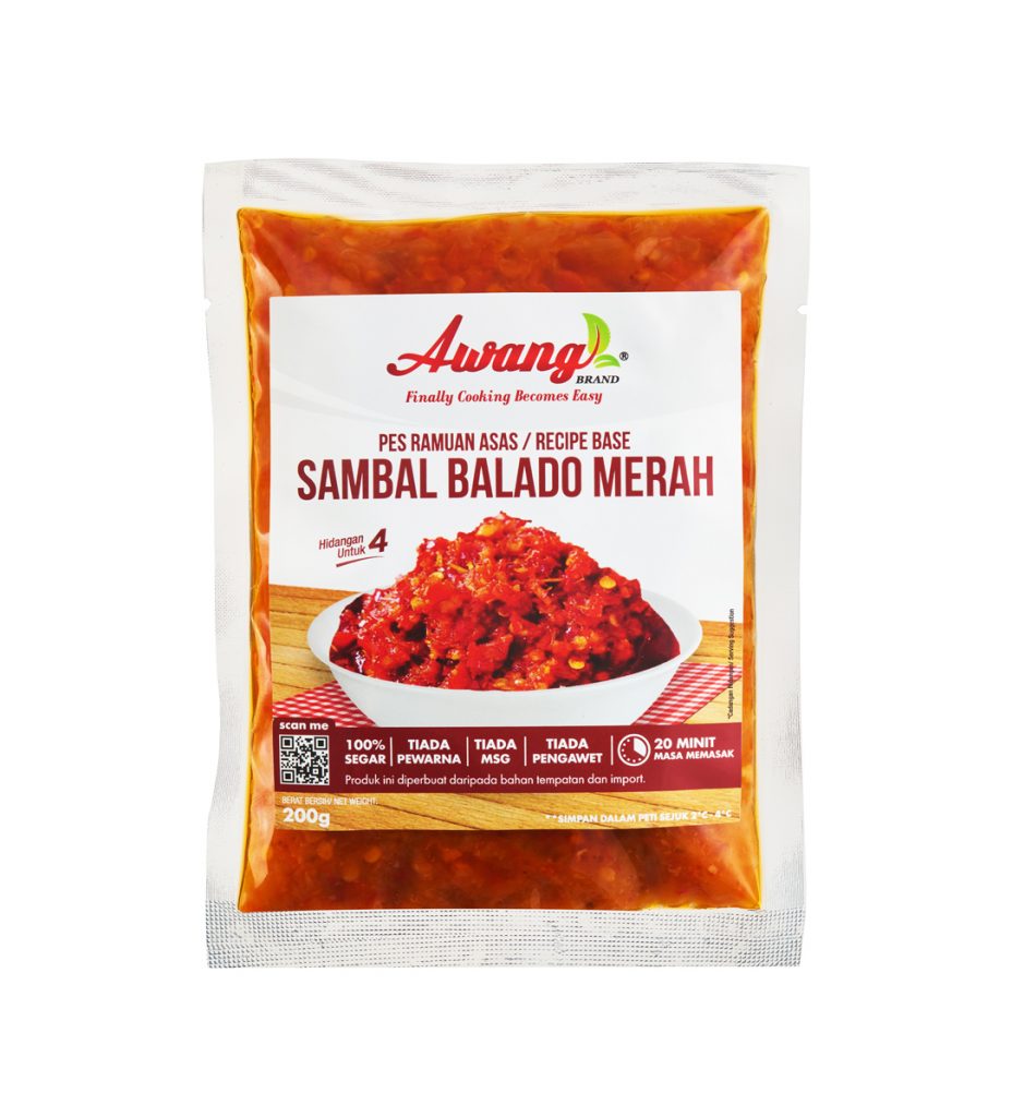 Sambal Balado Merah Recipe Base Paste - Awang Brand
