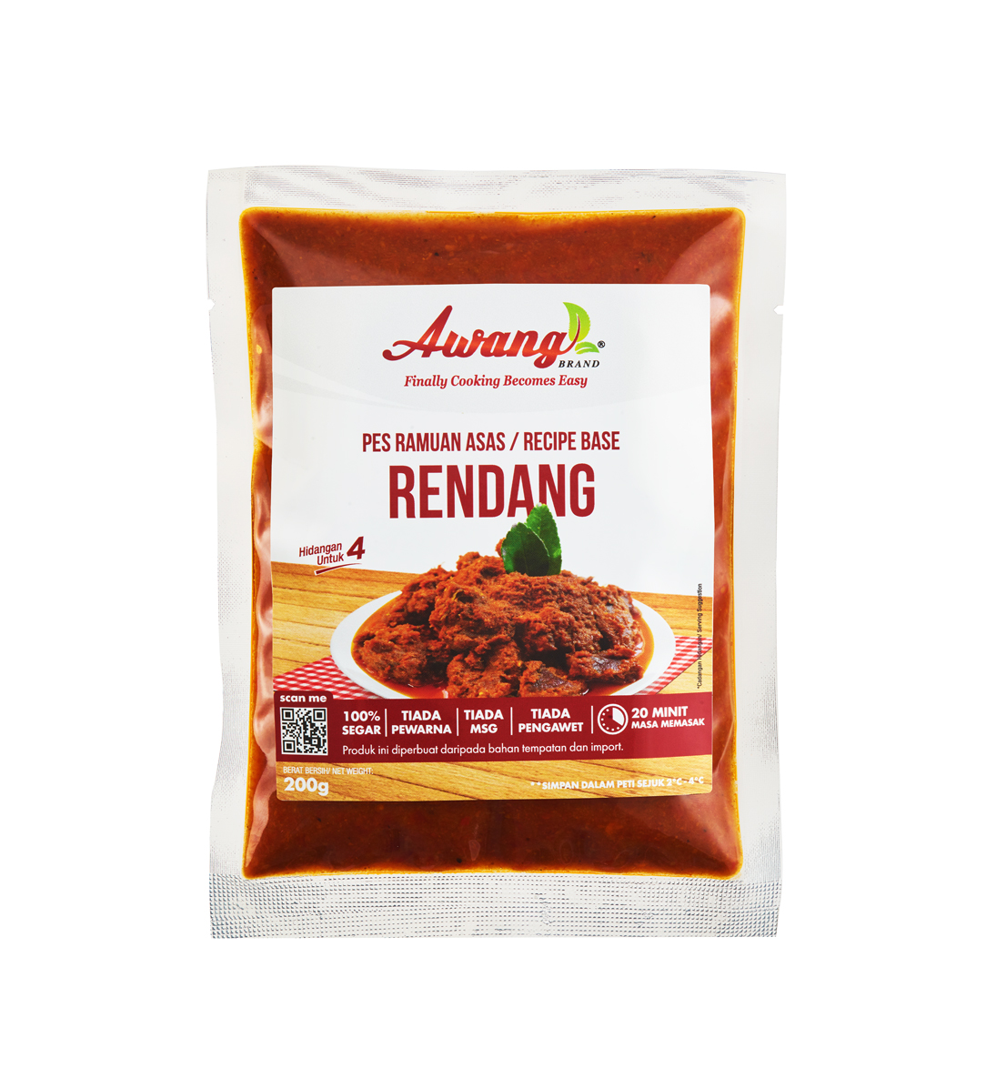 Rendang Recipe Base Paste - Awang Brand