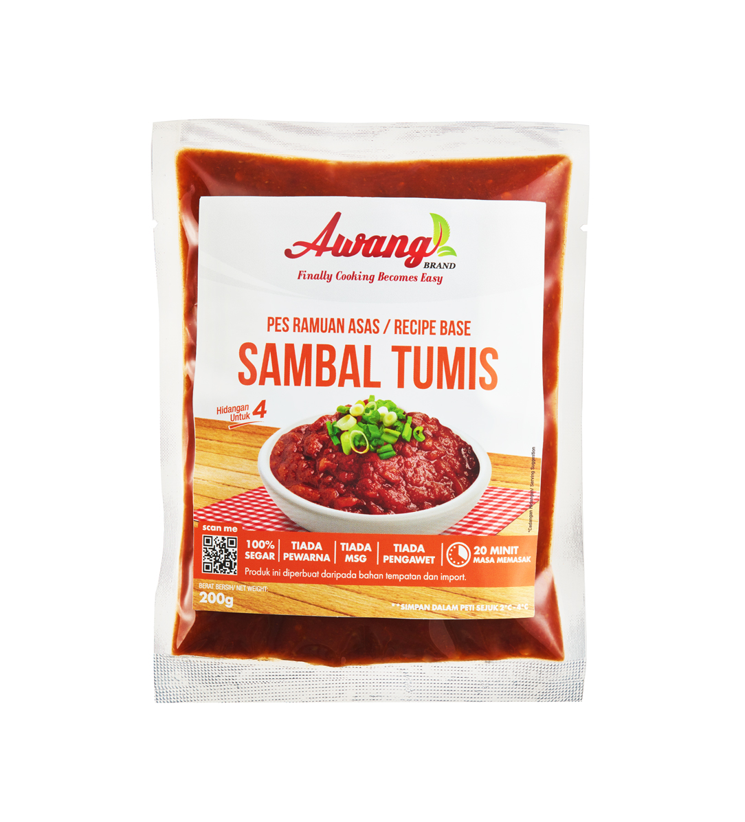 Sambal Tumis Recipe Base Paste - Awang Brand